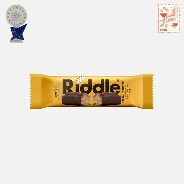 RIDDLE Peanut Butter Wafer (37g / 1.3oz) | Greek Chocolate Wafer Snack ...